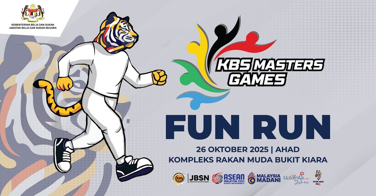 KBS Masters Games Fun Run 2025 event banner - Kompleks Rakan Muda Bukit ...