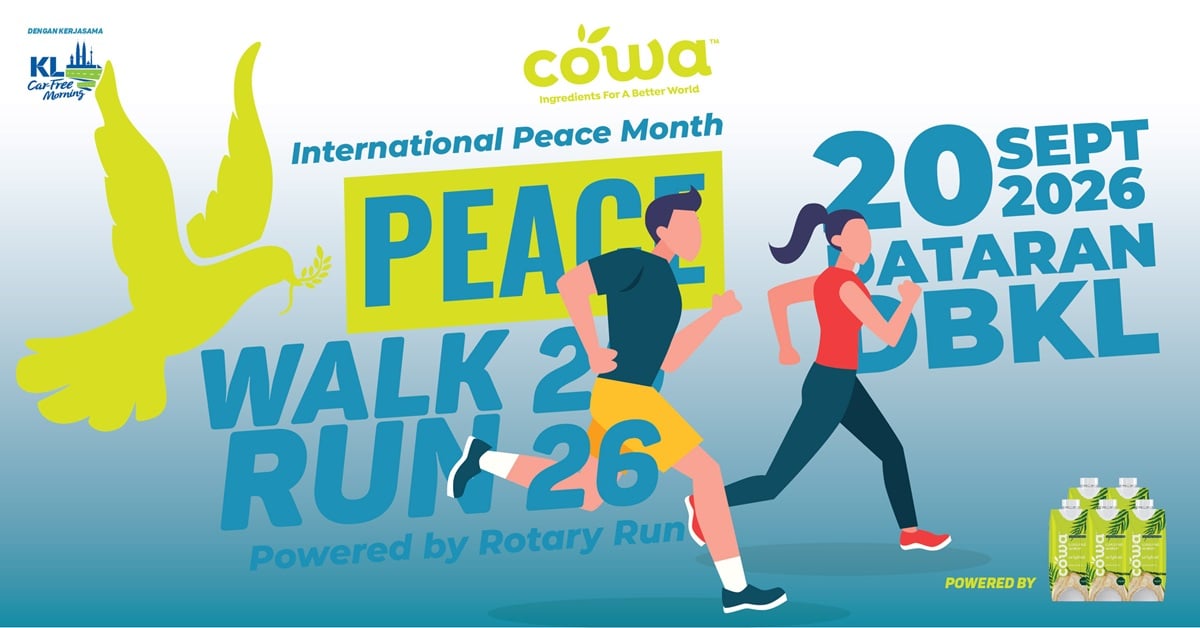 PEACE RUN/WALK 2026 event banner - Kuala Lumpur, Malaysia
