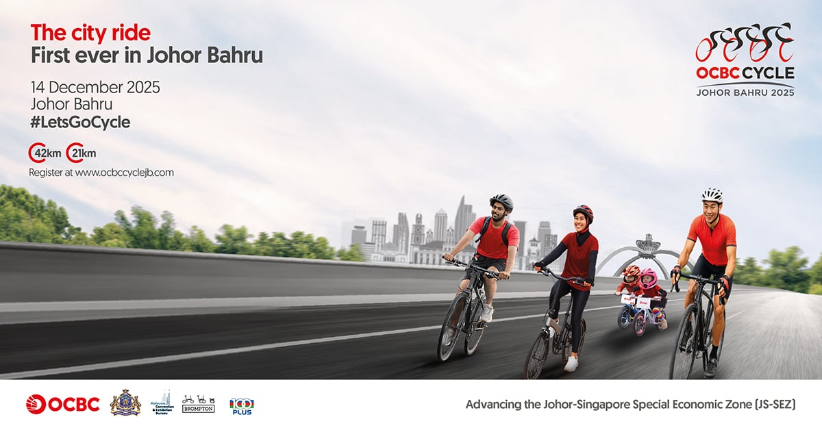 OCBC Cycle Johor Bahru 2025 event banner - Jalan Dato' Onn, Pejabat ...