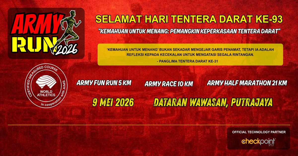 Army Run 2026 event banner - Putrajaya, Putrajaya, Malaysia