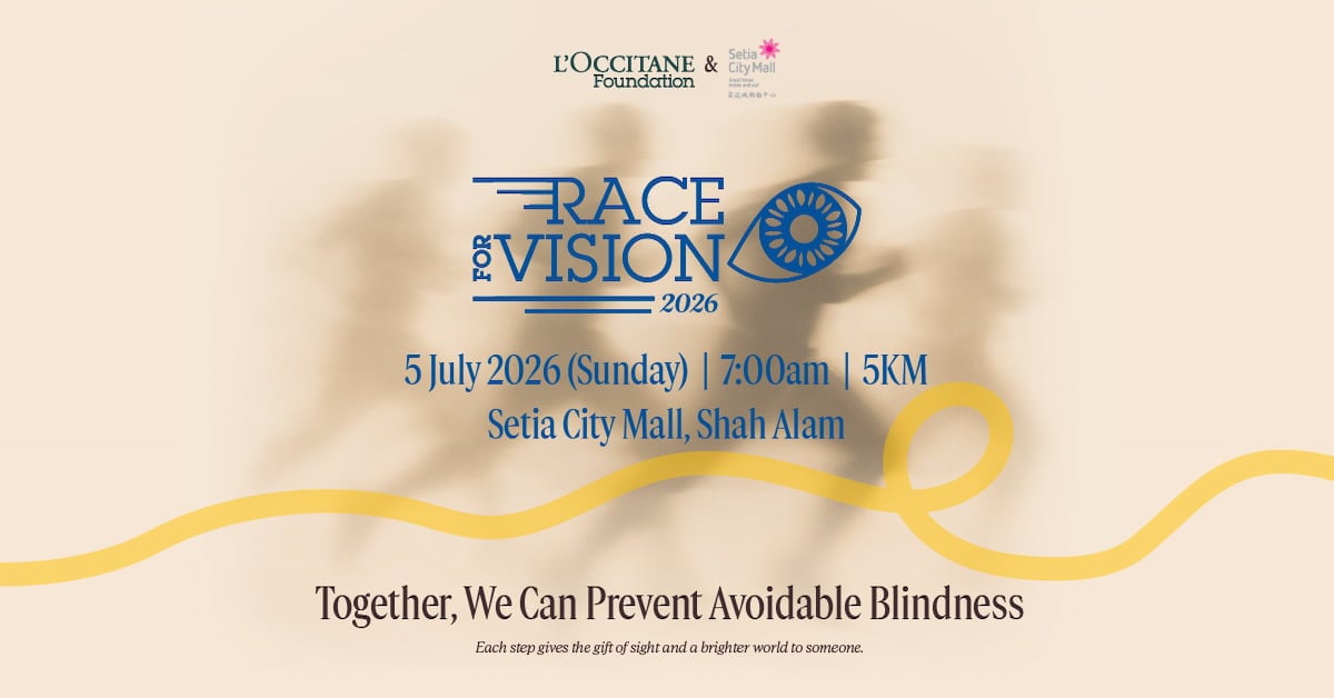 L’Occitane RACE FOR VISION Charity Fun Run 2026 event banner - Setia ...